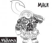 Maui Strong Moana Coloring page Printable